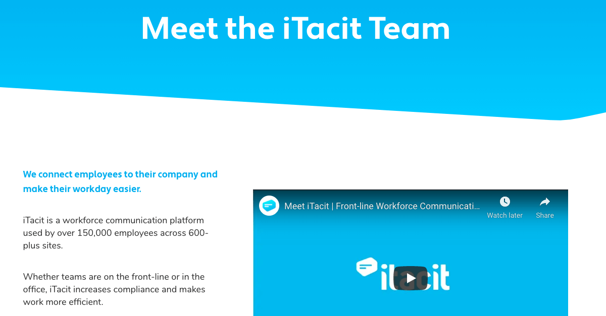 About iTacit | Mobile Workforce Management Platform